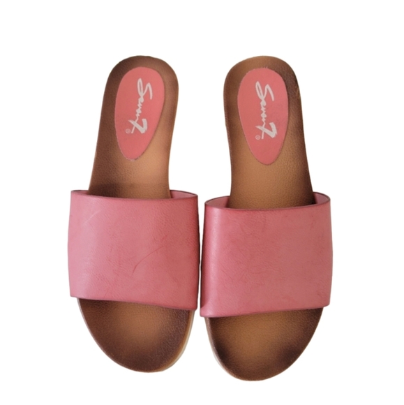 Seven7 | Shoes | Seven7 Pearl Slipon Pink Sandals Womens Size 7 | Poshmark